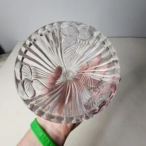 Mikasa | Accents | Vintage Mikasa Crystal Cutcandy Dish With Lid Etched ...